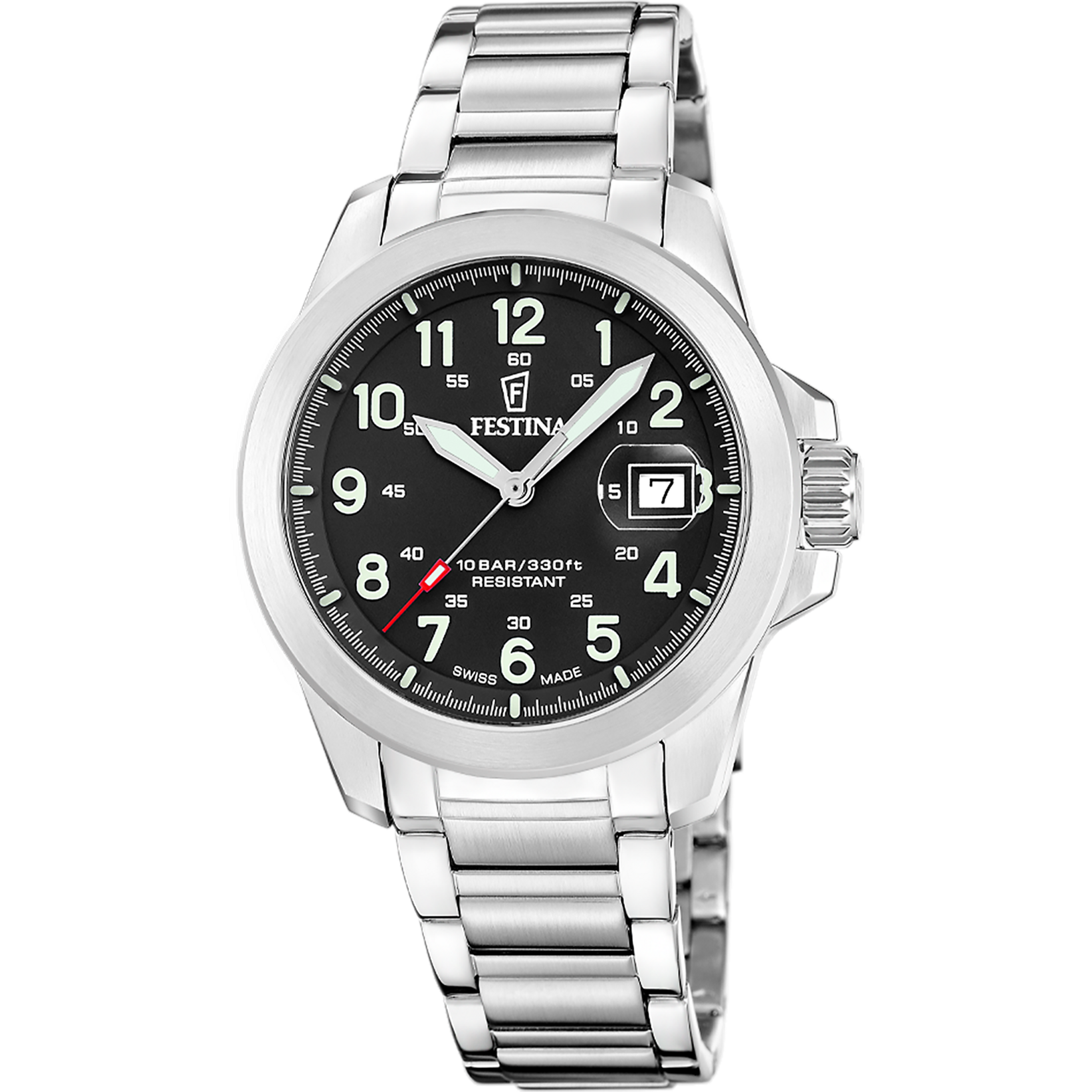 Festina Swiss Made Stainless Steel Analog Mens Watch I Model F20081-4
