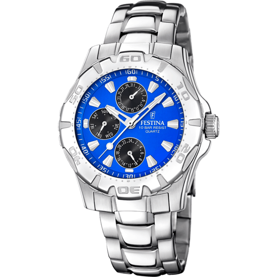 Festina Multifunction Stainless Steel Multifunction Mens Watch I Model ...